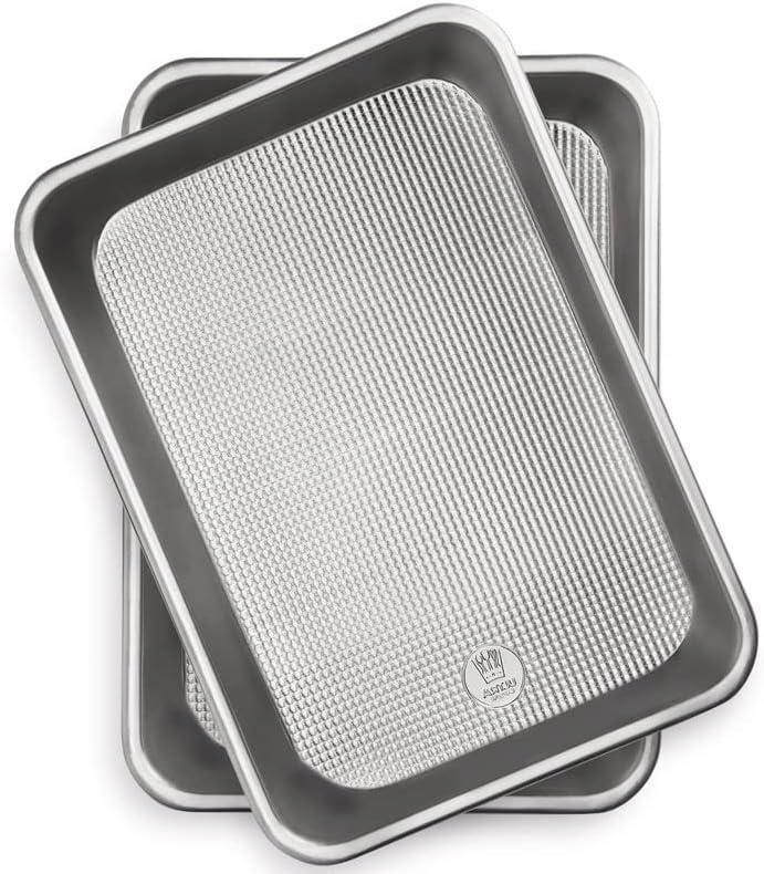 Ultra Cuisine Jelly Roll Baking Sheet Pan Set of 2- Professional ...